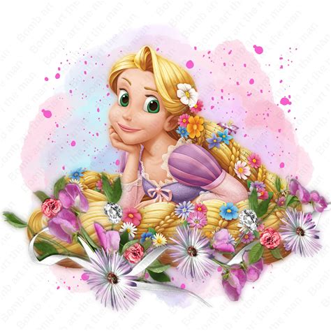 Rapunzel Png Tangled Clipart Tangled Png Watercolor Background Rapunzel Clipart Princess