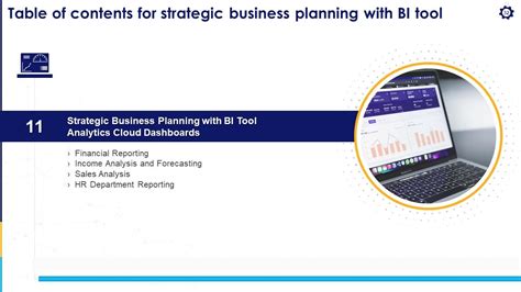 Strategic Business Planning With BI Tool Powerpoint Presentation Slides