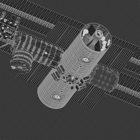 Space Station Freedom Option C 3d Model Cgtrader