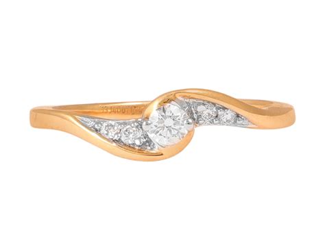 Prong Set Curv Design Diamond Ring Mahendra Jewellers Kolhapur