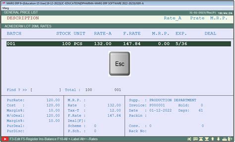 How To Generate Item Wise Rate In Marg Software