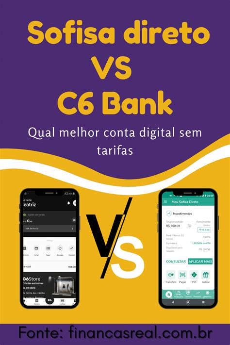 Sofisa Direto VS C6 Bank Qual será a melhor conta digital