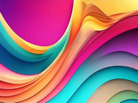 Premium Ai Image Colorful Wave Design Modern Background