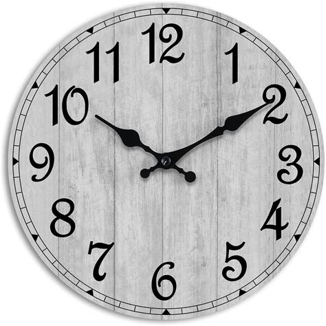 Wall Clock 10 Inch Wall Clocks Battery Operated Silent Non Ticking