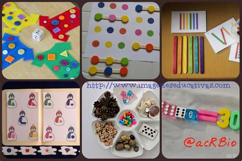 Actividades Matemáticas Collage Imagenes Educativas
