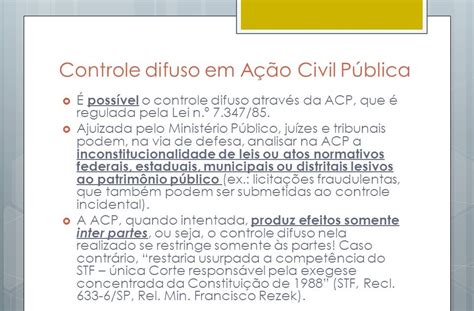 Exemplo De Controle Difuso De Constitucionalidade Vários Exemplos