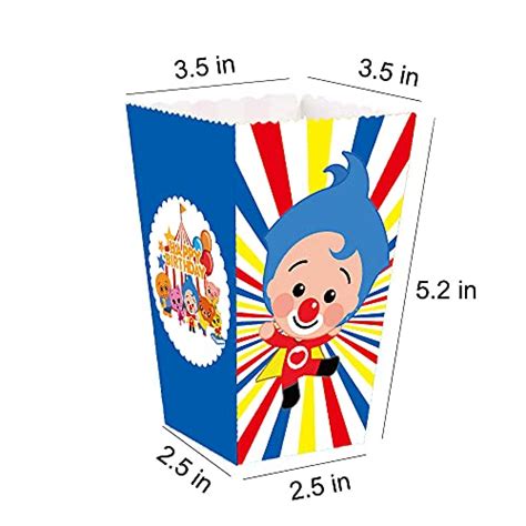 Plim Plim Popcorn Boxes Party Supplies Favors Plim Plim Themed Party