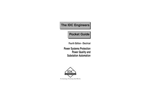 The Idc Engineers Pocket Guide 3 Electrical 4th Edition The Idc