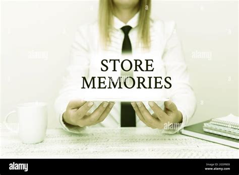 Inspiration Showing Sign Store Memories Concept Meaning A Process Of Inputting And Storing Data