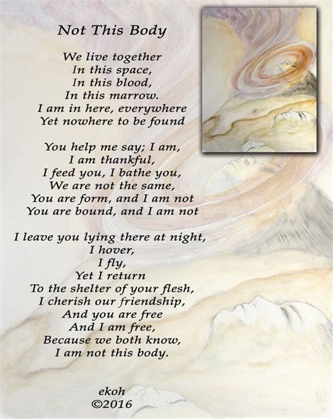 Not This Body Illustrated Poem Home