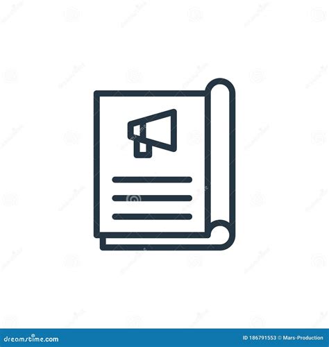 Magazine Vector Icon Magazine Editable Stroke Magazine Linear Symbol For Use On Web And Mobile