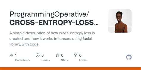 GitHub ProgrammingOperative CROSS ENTROPY LOSS FUNCTION FOR DEEP LEARNING A Simple