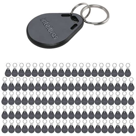 Kit 100 Chaveiro Proximidade Tag RFID 125KHZ TH 1000 Intelbras