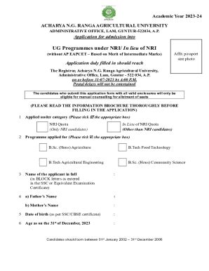 Fillable Online Angrau Ac Documents Required For NEET Application Form Fax Email Print