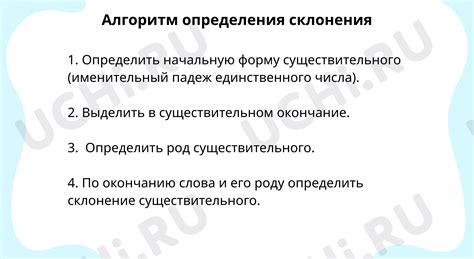 📈 Презентация №2 по теме “Вспоминаем алгоритм определения склонения и окончания имён