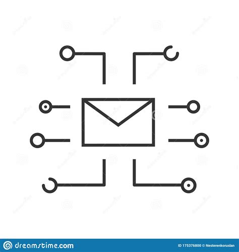 Chatting Linear Icon Stock Vector Illustration Of Digital