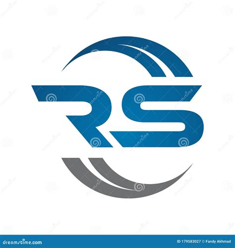 Initial Rs Letter Logo Design Vector Graphic Concept Illustrations