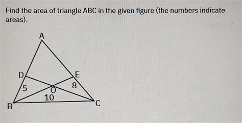 Find The Area Of Triangle A B C In The Given StudyX