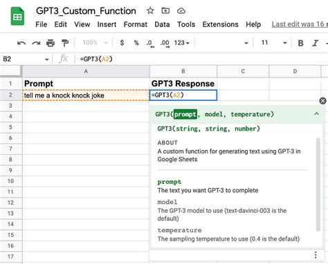 GPT 3 en Google Sheets Guía paso a paso IA OKEY