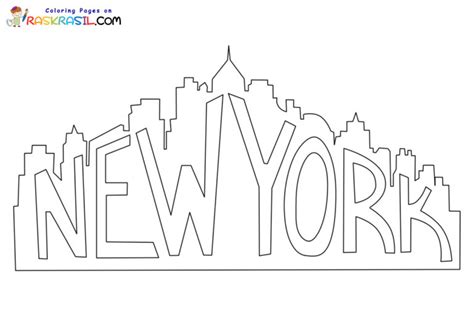 Coloriage New York à Imprimer