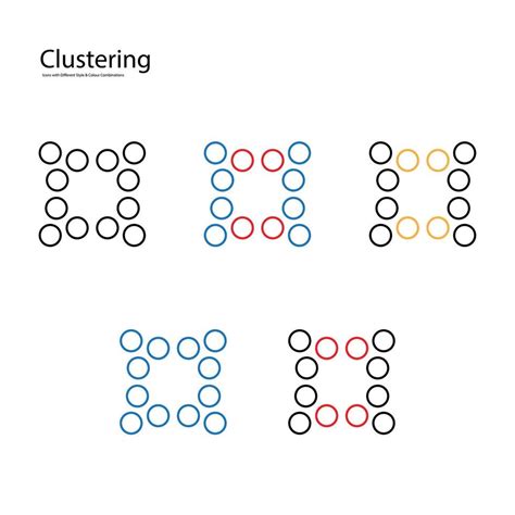 Clustering Analysis Icon Design 43272545 Vector Art At Vecteezy