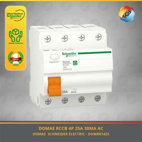 Jual New Rccb Domae 3p N 25a 40a 63a 30ma Schneider Electric Domr014