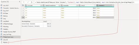 solved combine 2 nested tables within separate columns microsoft
