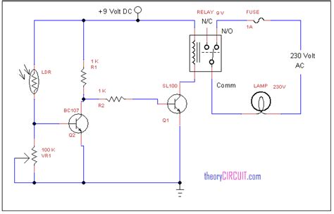 Ldr Street Light Circuit Diagram