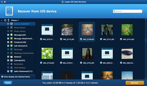 How To Recover Data From Ios Devices Leawo Ios Data Recovery Mac User Guide