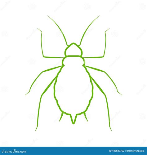 Aphid Vector Icon Stock Vector Illustration Of Nature 125527762