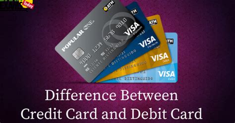 Difference Between Credit Card And Debit Card Bank Exams Today