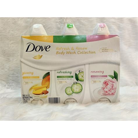 Dove Refresh And Renew Body Wash Collection 709ml 3 Pcs Shopee