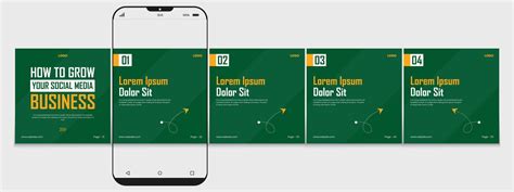 Editable Carousel Post Creative Social Media Carousel Template Modern And Editable Business