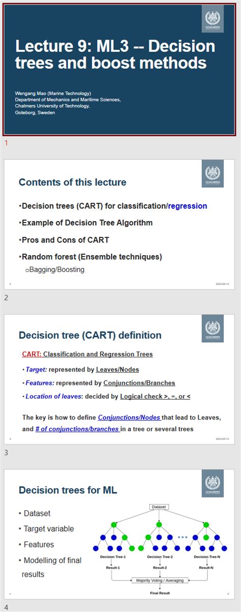 Lecture 7 Decision Trees And Ensemble Algorithm ML For Engineering