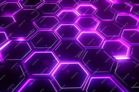 Premium Photo Solid Shapes With Only Curved Surfaces Hexagon Glow
