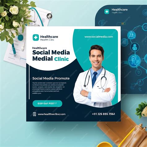 Premium Photo Healthcare Social Media Post For Hospital Clinic