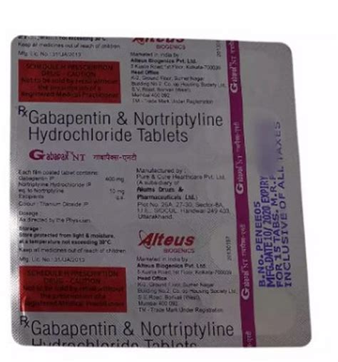Gabapax Nt 400 Strip Of 15 Tablets Health And Personal Care
