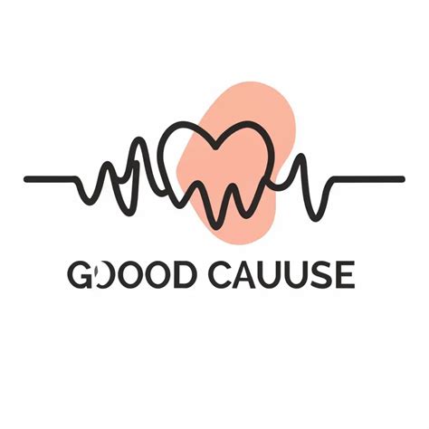 Logo Design For Good Cause Heartbeat Symbol With Clear Background Ai Logo Maker