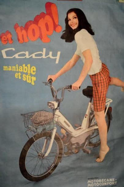 Affiche Mobylette Cady Imp Ciavald 157 X 115 Cm Pliures Lot 27