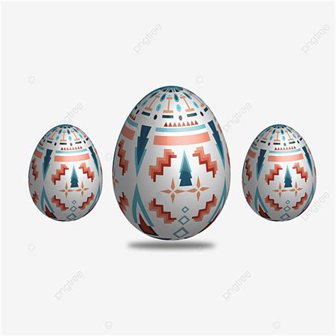 3d Easter Egg Vector Hd Images 3d Easter Egg Pattern Vactor Element With Png Easter Mockup