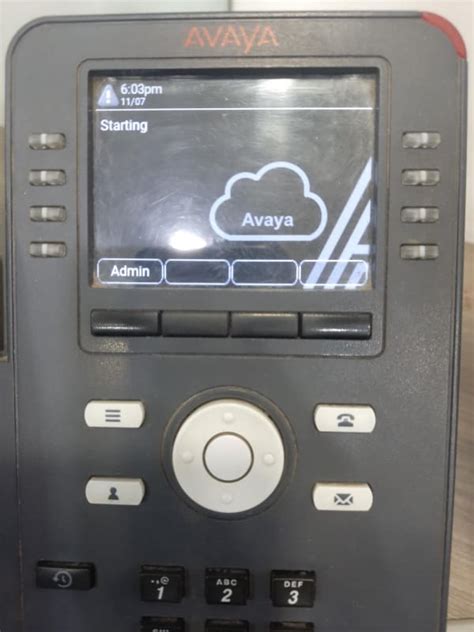 enter provisioning details are showing after reset to default avaya