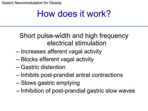 Stomach Pacemaker For Weight Loss Ppt