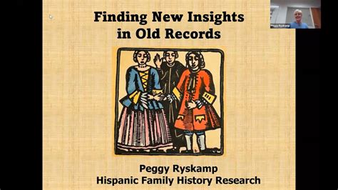 Finding New Insights In Old Records Peggy Ryskamp 28 September 2023 Youtube