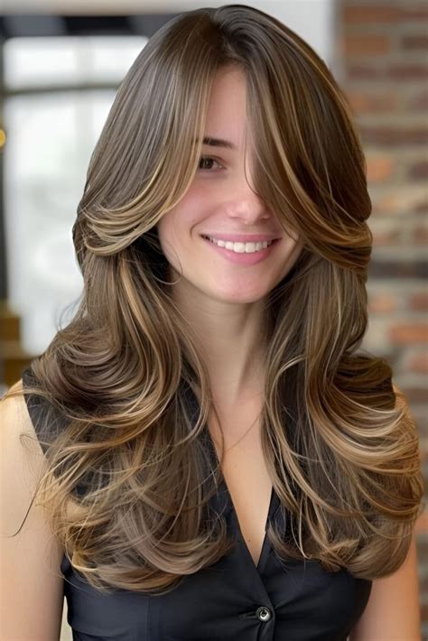 15 Gorgeous Ways To Rock Long Layers With Curtain Bangs Insiderlyfe