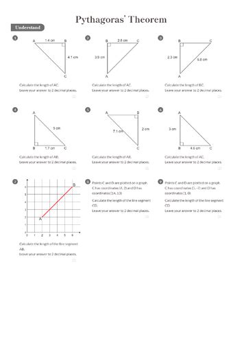 pythagoras theorem worksheet answers higher gcse teaching resources