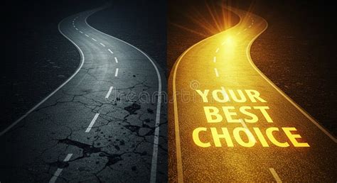 A Split Image Shows Two Diverging Roads The Left Road Is Dark Cracked