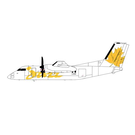 Dash 8 100 Jazz Classic Livery Yellow C Gion 1 400 3d Printed Resin Avworld Ca