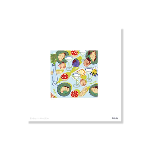 Tranh Kỹ Thuật Số 20x20cm Dining Table