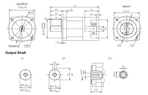 Inline Planetary Speed Reducer Gearbox ATO