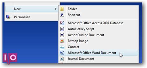 Ajouter Des Documents Word Excel 97 2003 Au Menu Contextuel Nouveau